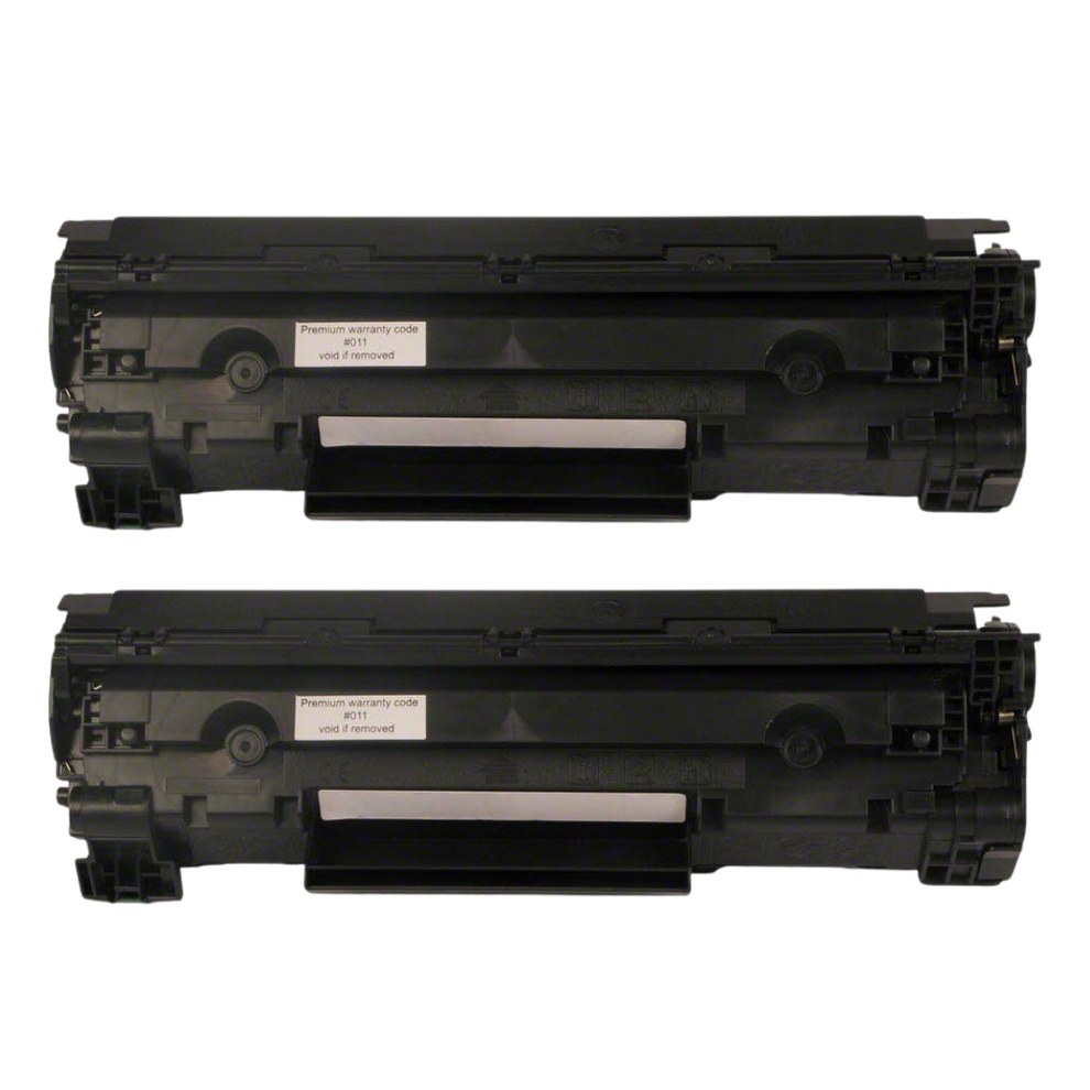 HP 85A (CE285A) Black Jumbo Compatible Toner Cartridge Twin Pack ...