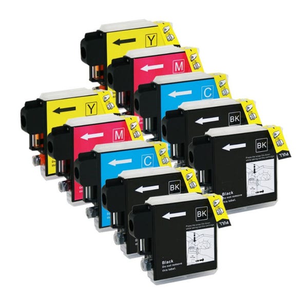 Brother LC65 High-Yield Compatible Ink Cartridge 10-Pack Combo ...