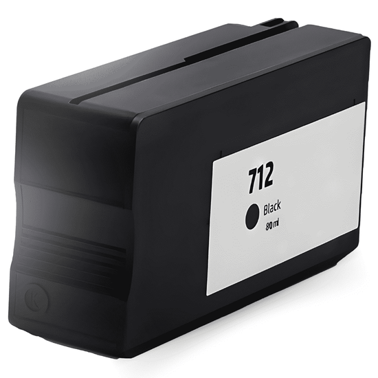 Remanufactured HP 712 Standard Yield Black Ink Cartridge | Inkjets.com